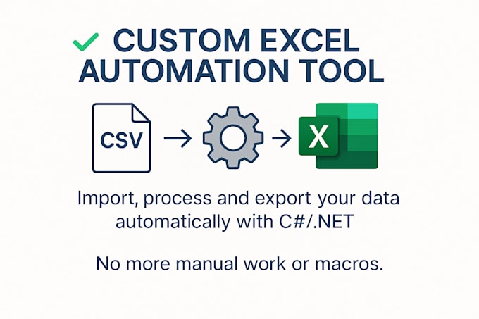 Build a custom excel automation tool by Marco_godano | Fiverr