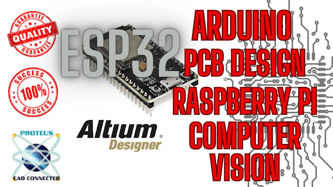 Diseñaré pcb personalizado, circuito, iot con esp32 y hardware usando kicad, altium, easyeda.