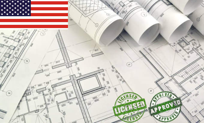 Draw 2d floor plan site plan, elevation, roof plan, mep, city permit engineering by Walkerjames1 ...