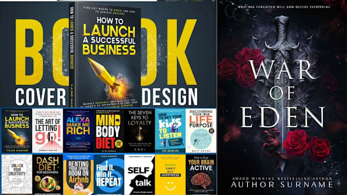 Design book cover, book cover design, amazon kindle book cover by ...