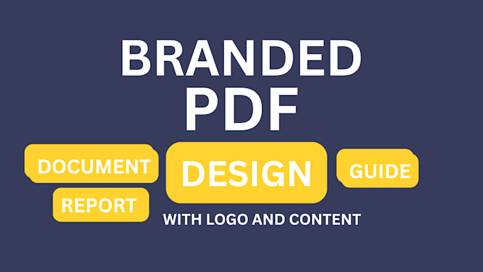 Design branded pdf reports, guides, and docs with your logo and content ...