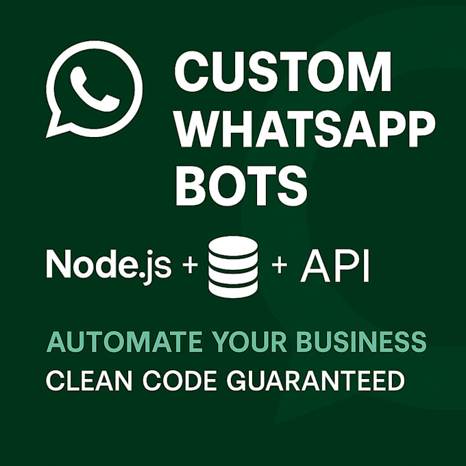 Create a custom whatsapp bot with database integration by Murra_dev ...