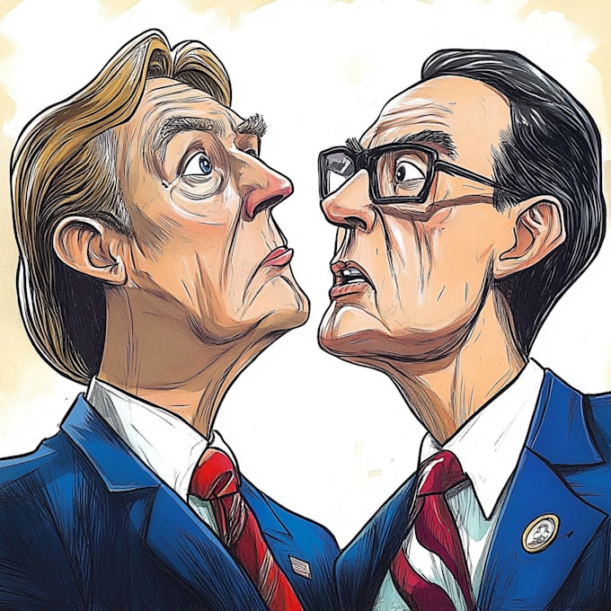 Draw a stylish political cartoon from your idea by Brandoyd | Fiverr