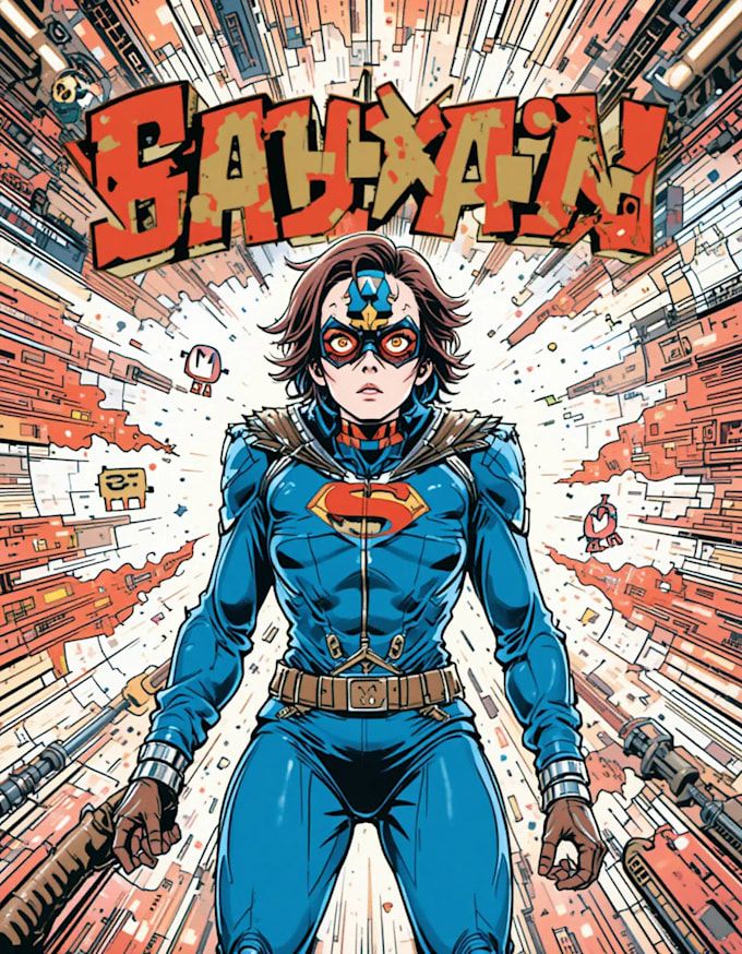 Do comic book cover comic cover page design by Hxaraaleo | Fiverr