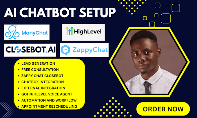 Set up gohighlevel with ai chatbot zappychat closebot manychat by ...