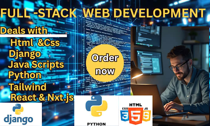 Do frontend and backend in django as full stack developer by Mateocod | Fiverr