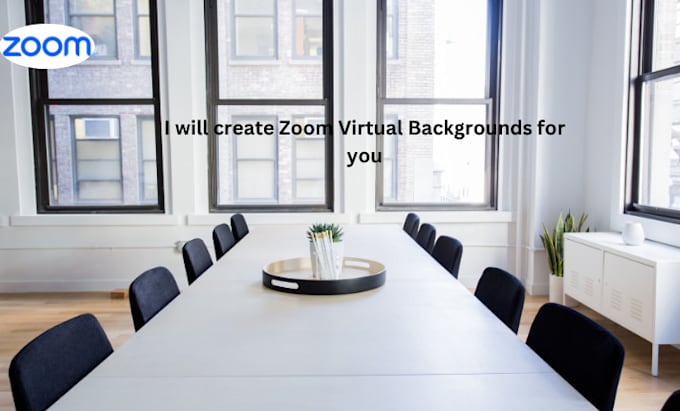 Design 2 google meet, zoom virtual background with your logo by ...