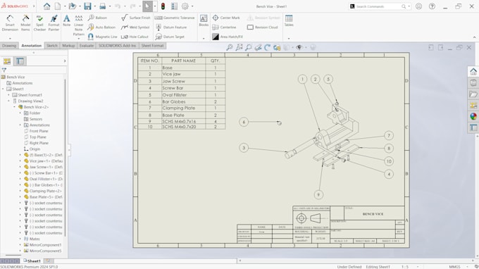 Create 3d cad models and technical drawings in solidworks and autocad by Yuvansanjay | Fiverr
