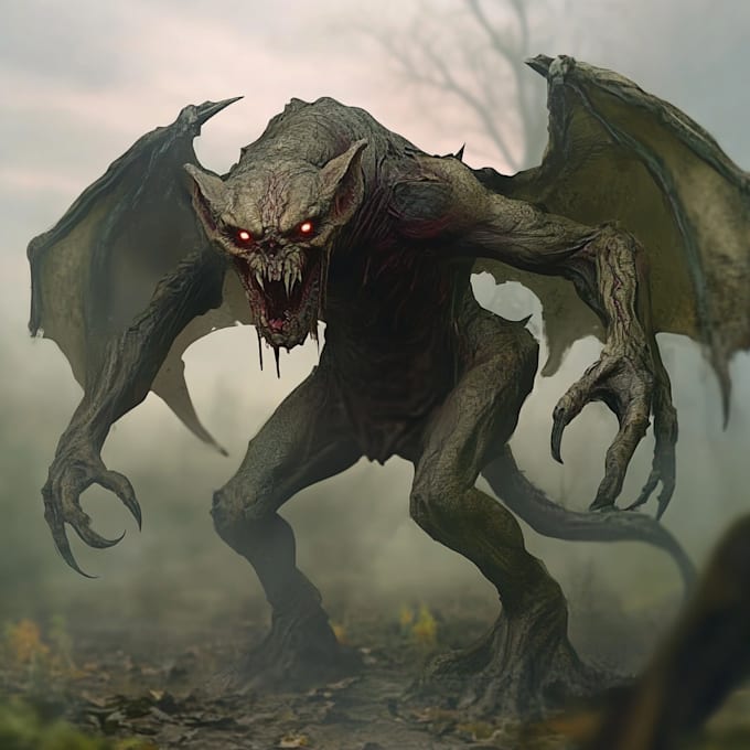 Draw horror or fantasy monster or creature for you by Nornrik | Fiverr