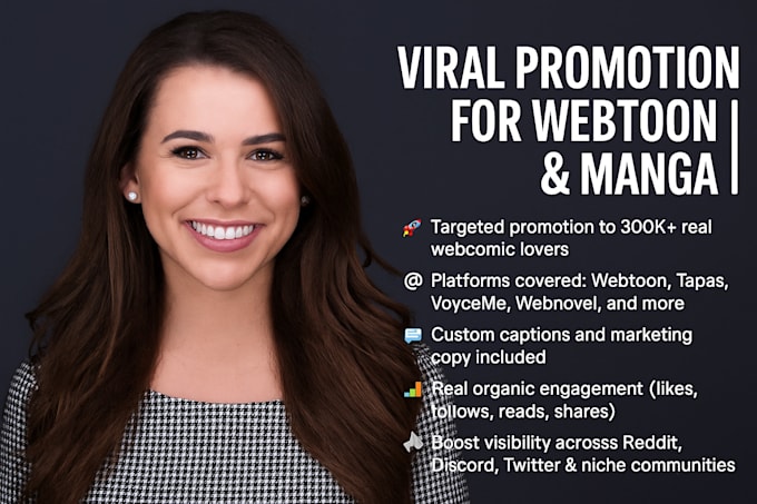 Promote your webtoon, webnovel, voyceme, comics, tapas, manga ...