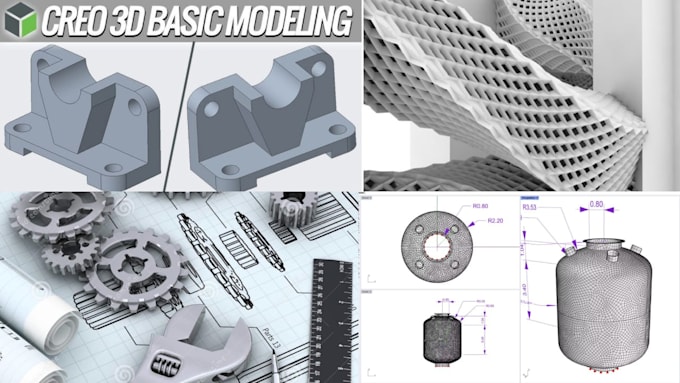 Create 3d parametric design on ptc creo, rhino solidworks, fusion 360 an autocad by James_lekan ...