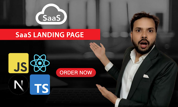 Desarrollar una página de destino saas con next react y tailwind