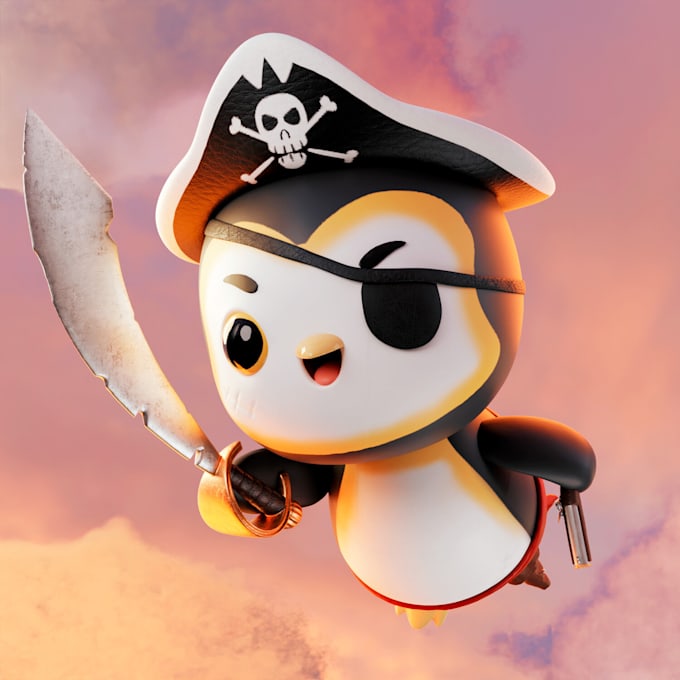 Model a custom stylized 3d character for games or animation by ...