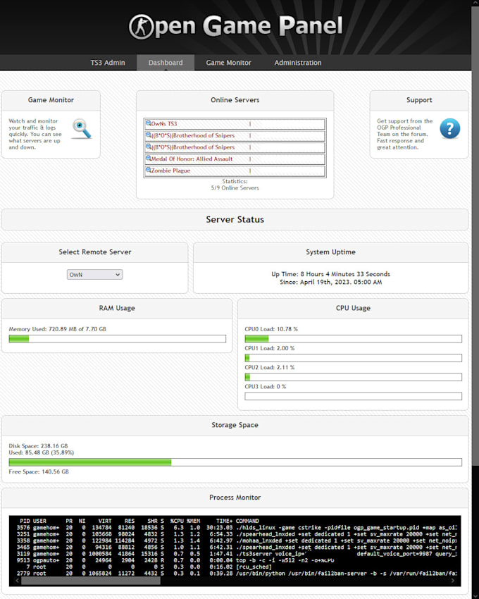 Expertly install and configure open game panel on your vps by Belcksam | Fiverr