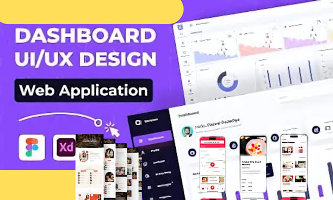 Do ui ux design dashboard design saas, crm, admin panel web app design ...