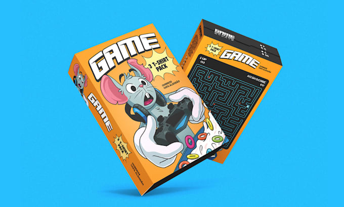 Design a professional card game box, board game box, card box mockup ...