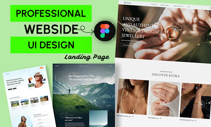 Do ui ux design, figma design, website mockup using figma by Kawser_mahmud07 | Fiverr