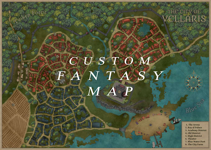 Create custom fantasy map that brings your world to life by Sana_rk15 ...