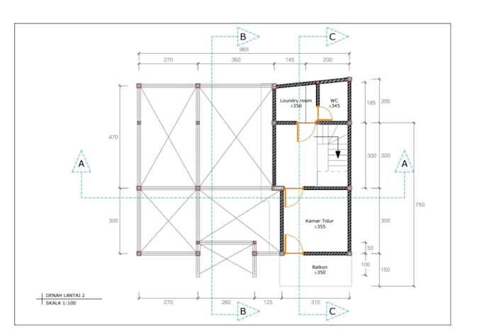 Create 2d floor plan drawing from your sketch or idea by Mohamadkukuhn ...