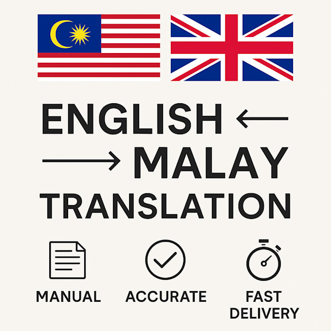 Translate english to malay and malay to english accurately by Wan_ai ...