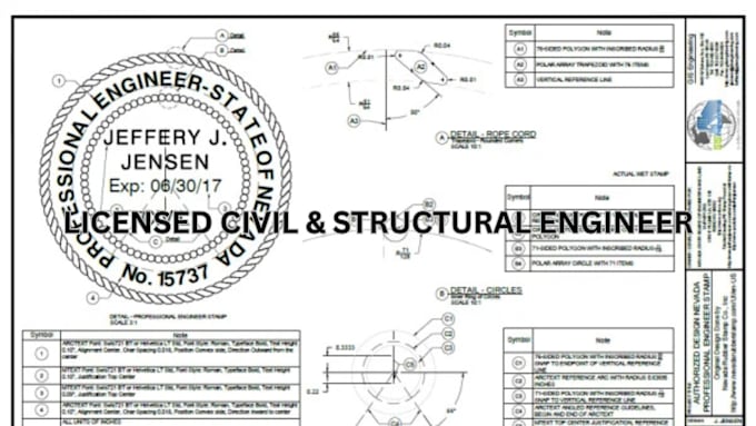 Sign stamp draw architectural plan drawing structural engineer mep ...
