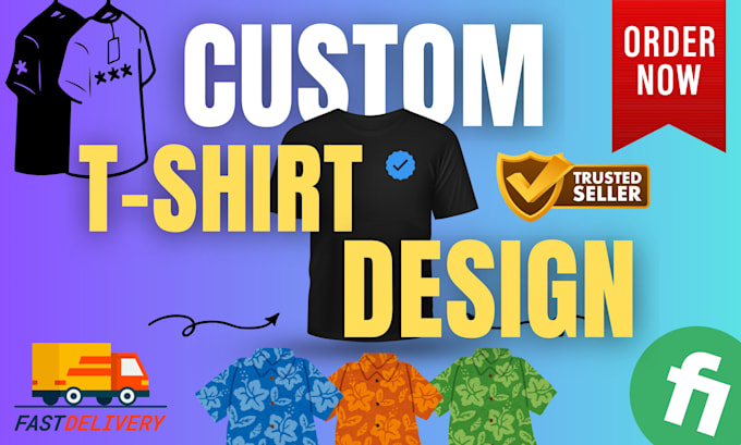 Design custom illustrations for your t shirts by Araf_ahammed | Fiverr