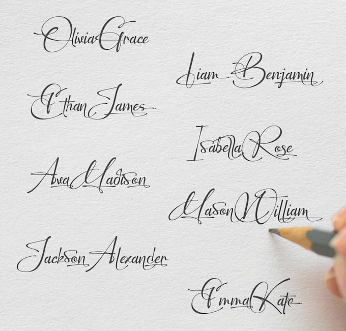 Design handwritten, scripted, signature, calligraphy, cursive logo for ...