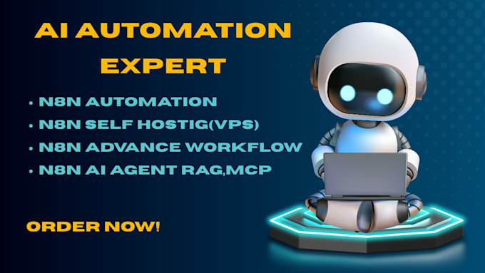 N8n automation, n8n ai agent, n8n workflow, n8n expert by Im_sadique8 | Fiverr