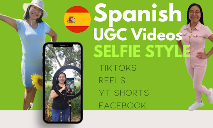 Create spanish selfie style ugc videos that convert by Creatines | Fiverr