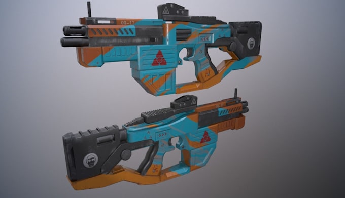 Port 3d weapon in ue5, realistic firearms design, 3d texture, sci fi gun model by Jeftha_zee ...