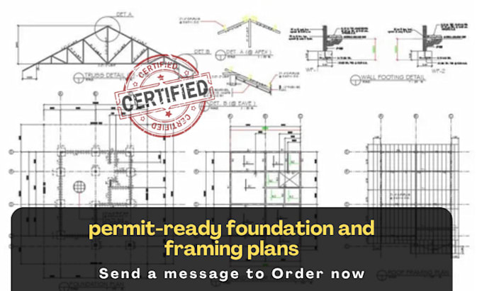 Design foundation framing plan permit ready autocad by Archerlewis ...