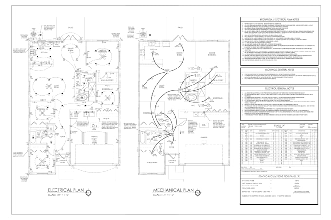 Do architectural, electrical drawings, plumbing plans, mep, hvac for ...