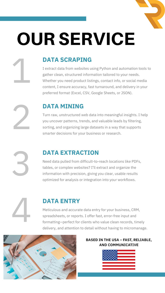 Scrape websites, apis, or databases using python and deliver clean data ...
