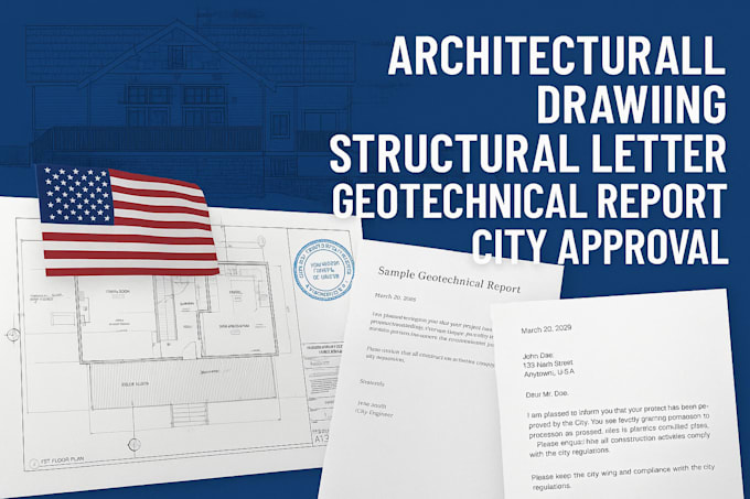 Create architectural structural letters and geotechnical reports for ...