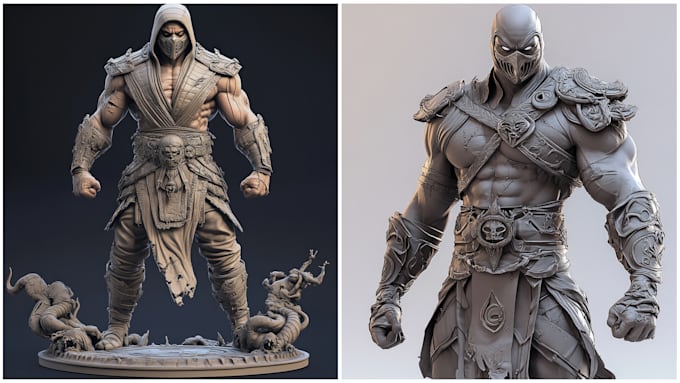 Create 3d character modeling 3d sculpting 3d model for game and animation by Pressy_arts | Fiverr