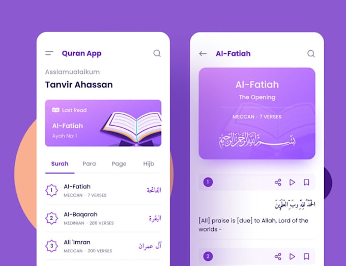 Develop muslim prayer time al quran app, quran app islamic learning app ...