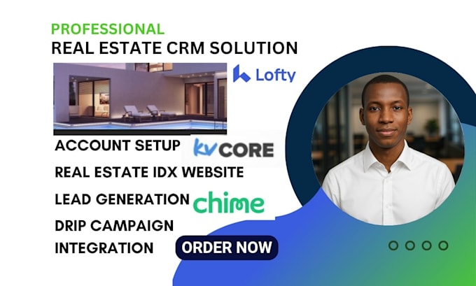 Setup lofty crm, kvcore, idx website, chime and real estate crm by ...