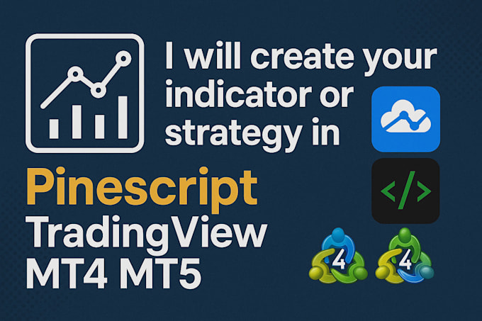 Create your indicator or strategy in pinescript tradingview mt4 mt5 by Aurora_agency01 | Fiverr