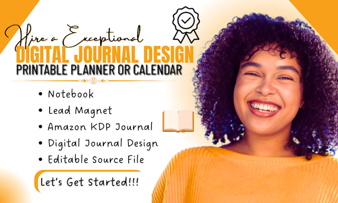 Amazon kdp journal design digital journal printable planner notebook or ...