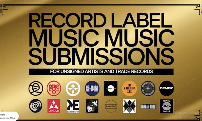 Do record label submission to influential record labels to get signed ...