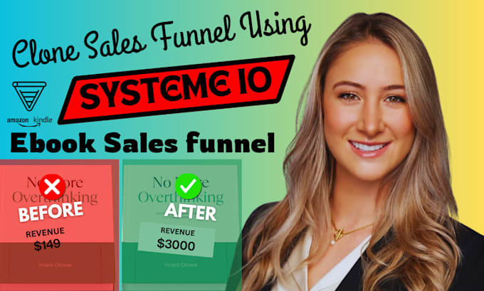 Clone systeme io sales funnel, landing page, online course, ebook sales ...