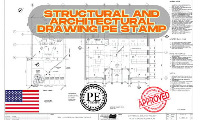Be structural engineer, structural plan pe stamp drawings by Thalassa ...