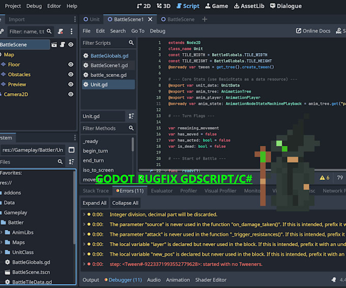 Fix your godot bug in 24 hours by Toebiasfat | Fiverr