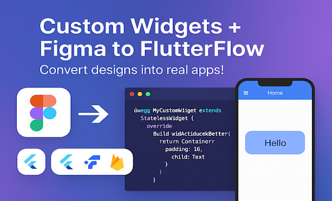 Create Custom Widget For Flutterflow Convert Figma Design To Flutter Flow By Prekiballet Fiverr