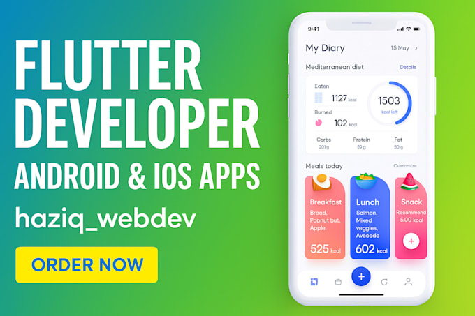 Develop Custom Android And Ios Mobile Apps Using Flutter And Dart By Haziqwebdev Fiverr