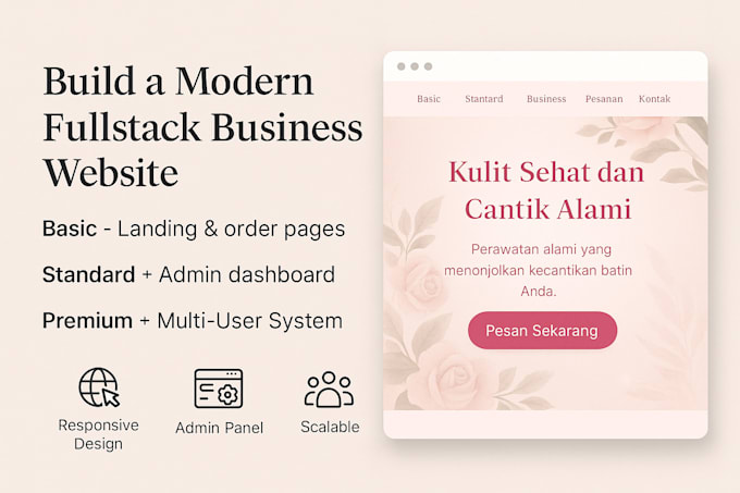 Build a modern fullstack business website with dashboard by Zenythstudio | Fiverr