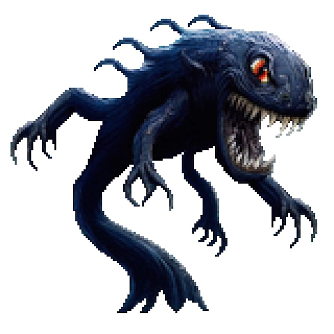 Create iconic 2d pixel art monsters for your video game by Pixel_goat ...