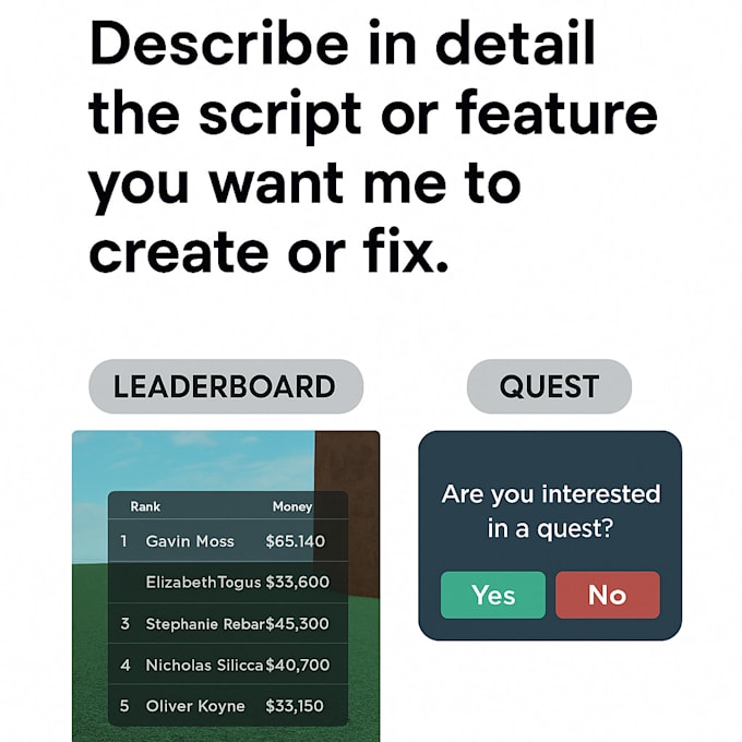 Script a roblox game for you by Alexanderv2 | Fiverr