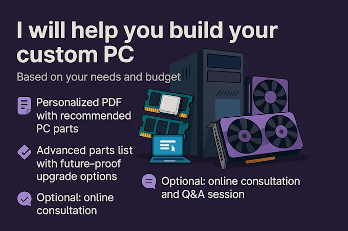 Create a custom pc components list by Daniorjales | Fiverr