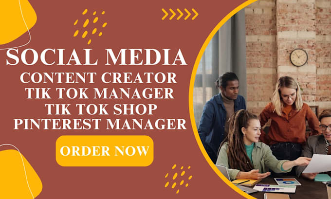 Be social media tik tok shop manager and pinterest content creator manager by Feyi_lola | Fiverr